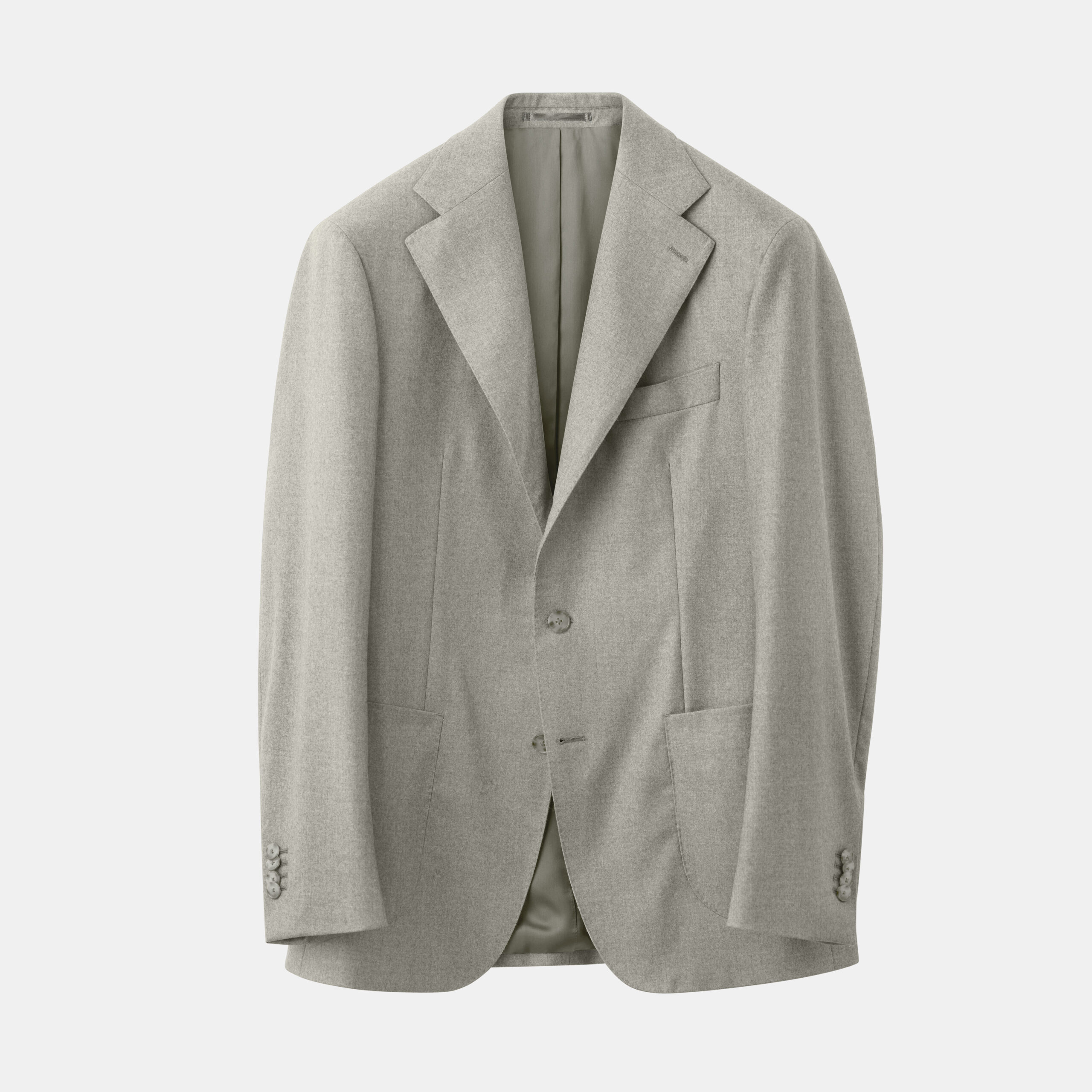 Custom Made Signature flannel suit oatmeal brushed wool