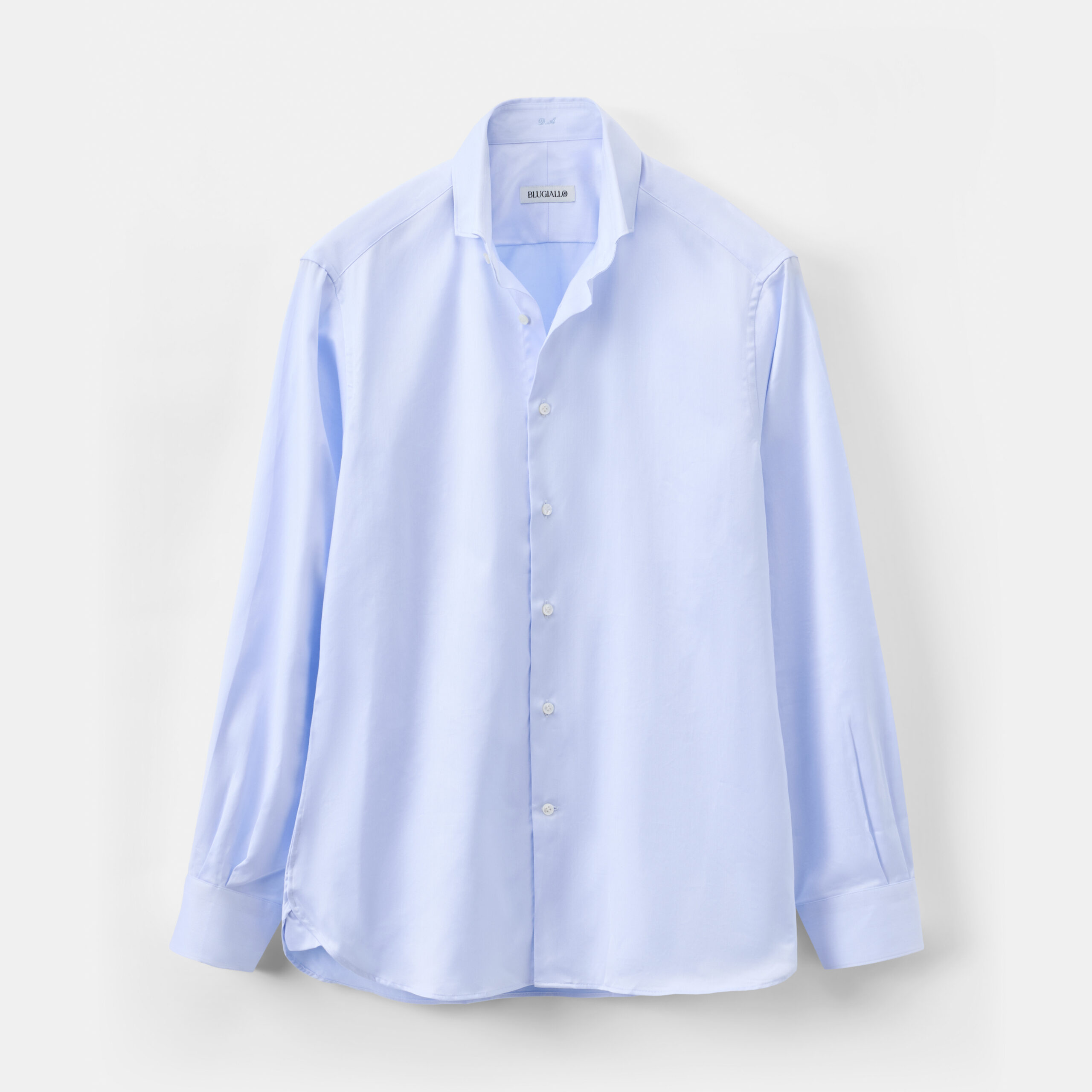 Custom Made 'Signature' Shirt light blue two-fold cotton twill