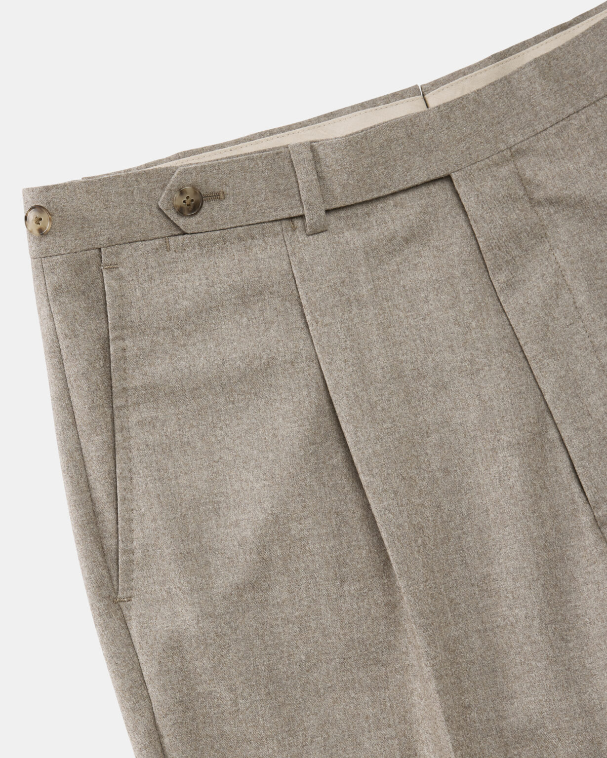 Custom tailored The Dress Moleskin trouser sand beige Blugiallo