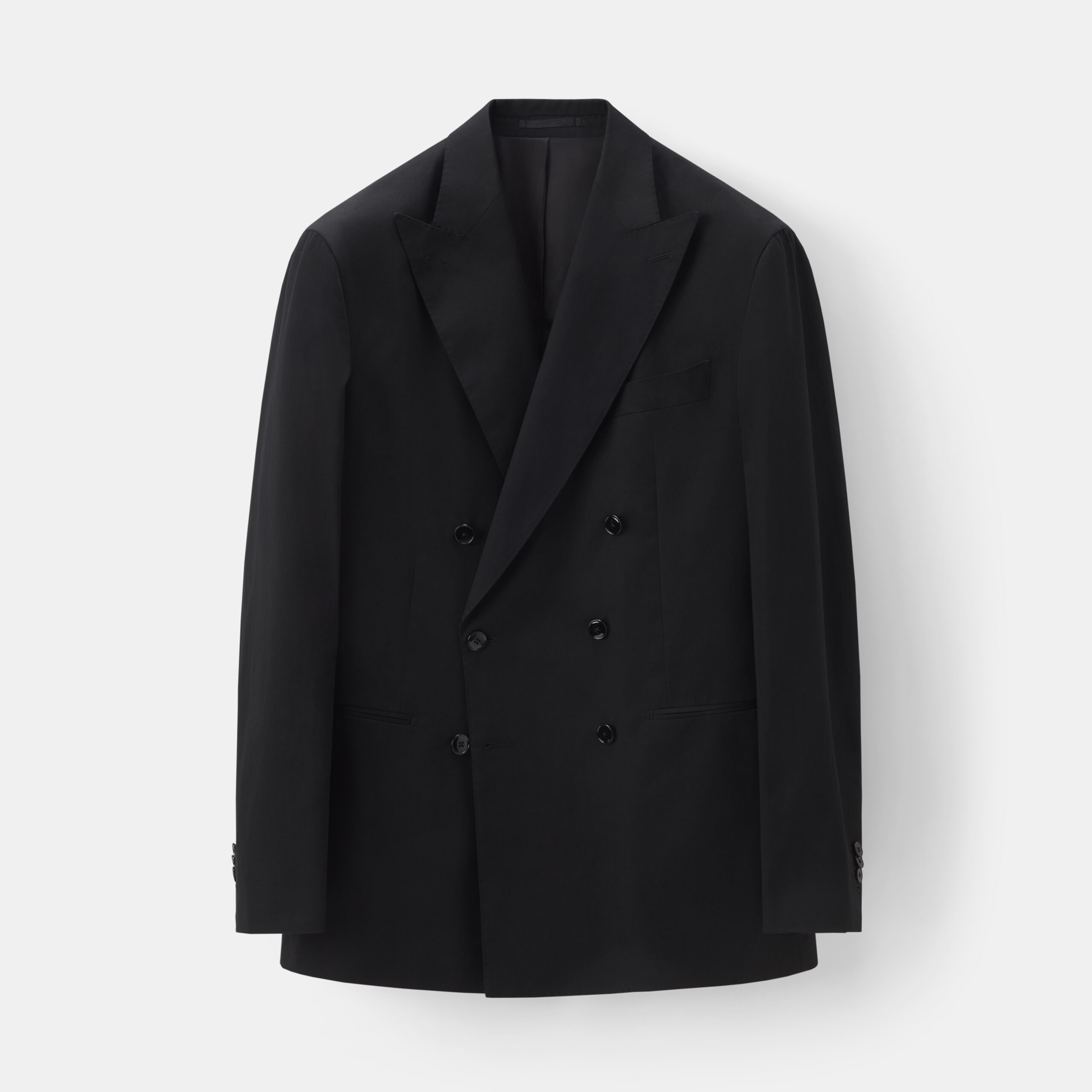 Custom Made Suit Pitch Black 'Iced' Cotton